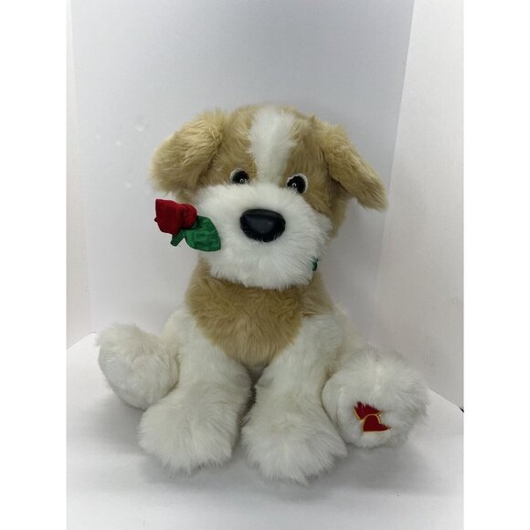 Toys | Puppy Dog Valentine Rose Heart 17 Inch Stuffed Animal Plush Best ...